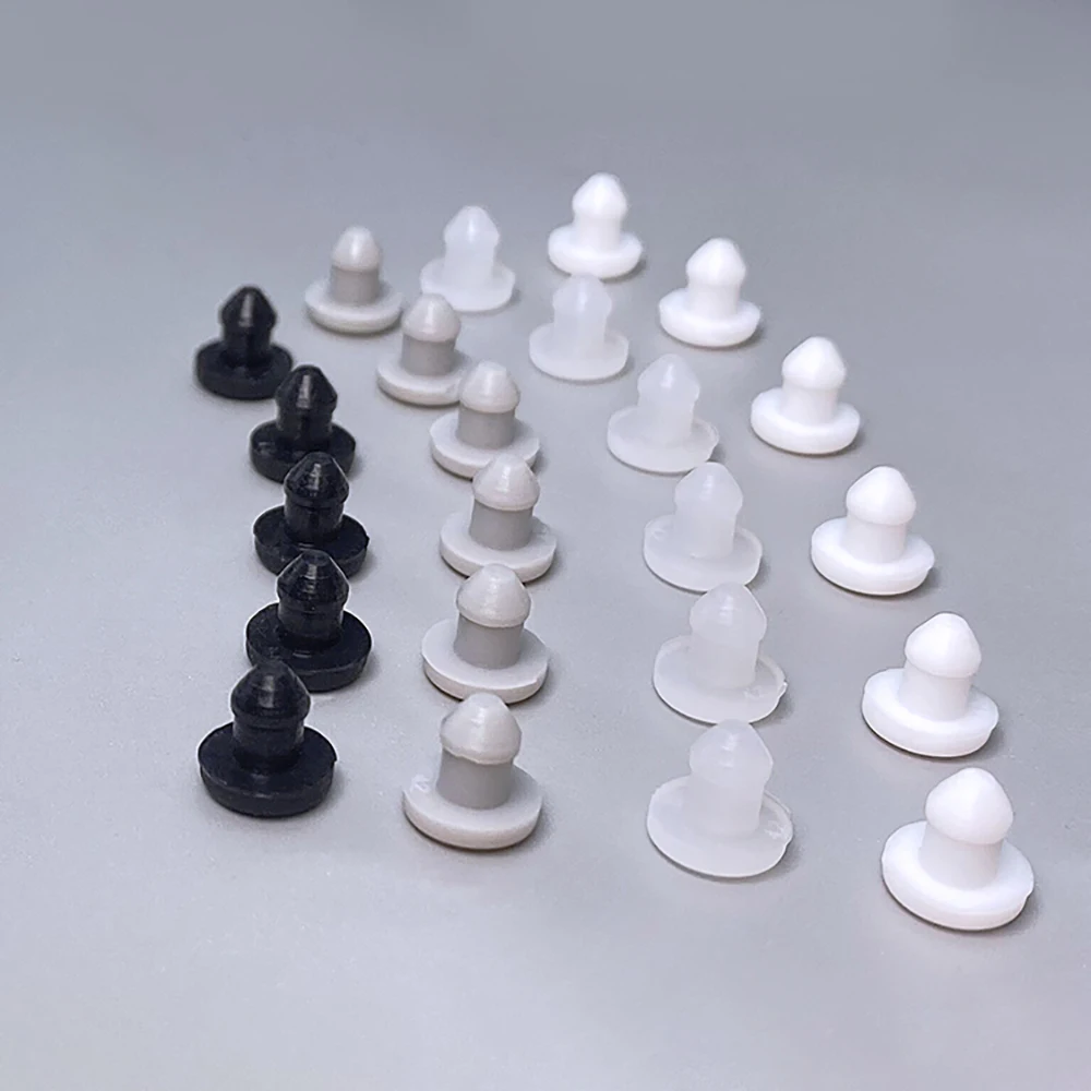 10pcs 2.5/3/3.5/4mm Silicone Rubber Hole Caps Solid T-type Plug Cover ...