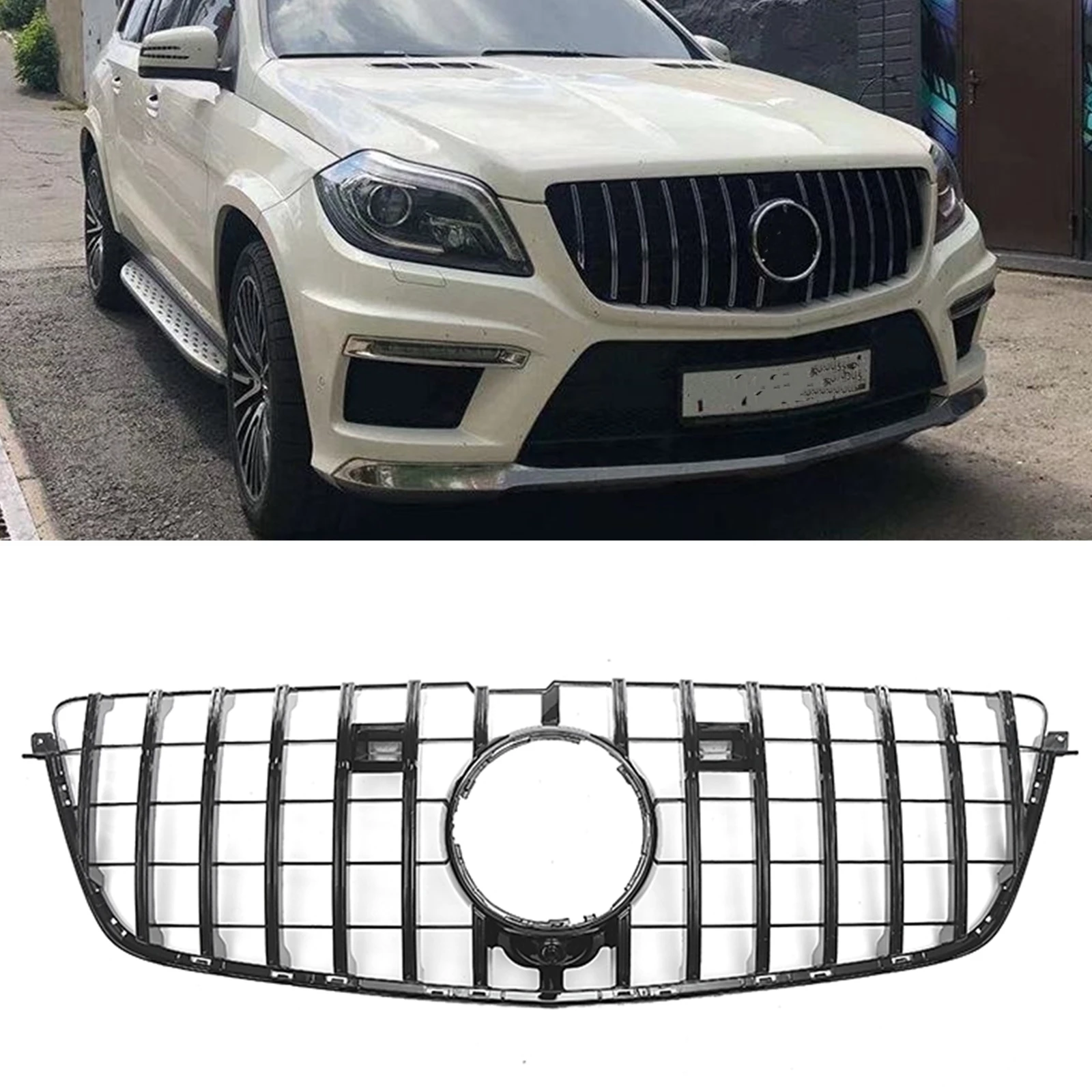 Car-Grill-Front-Grille-Upper-Bumper-Hood-Mesh-With-Camera-Hole-For ...
