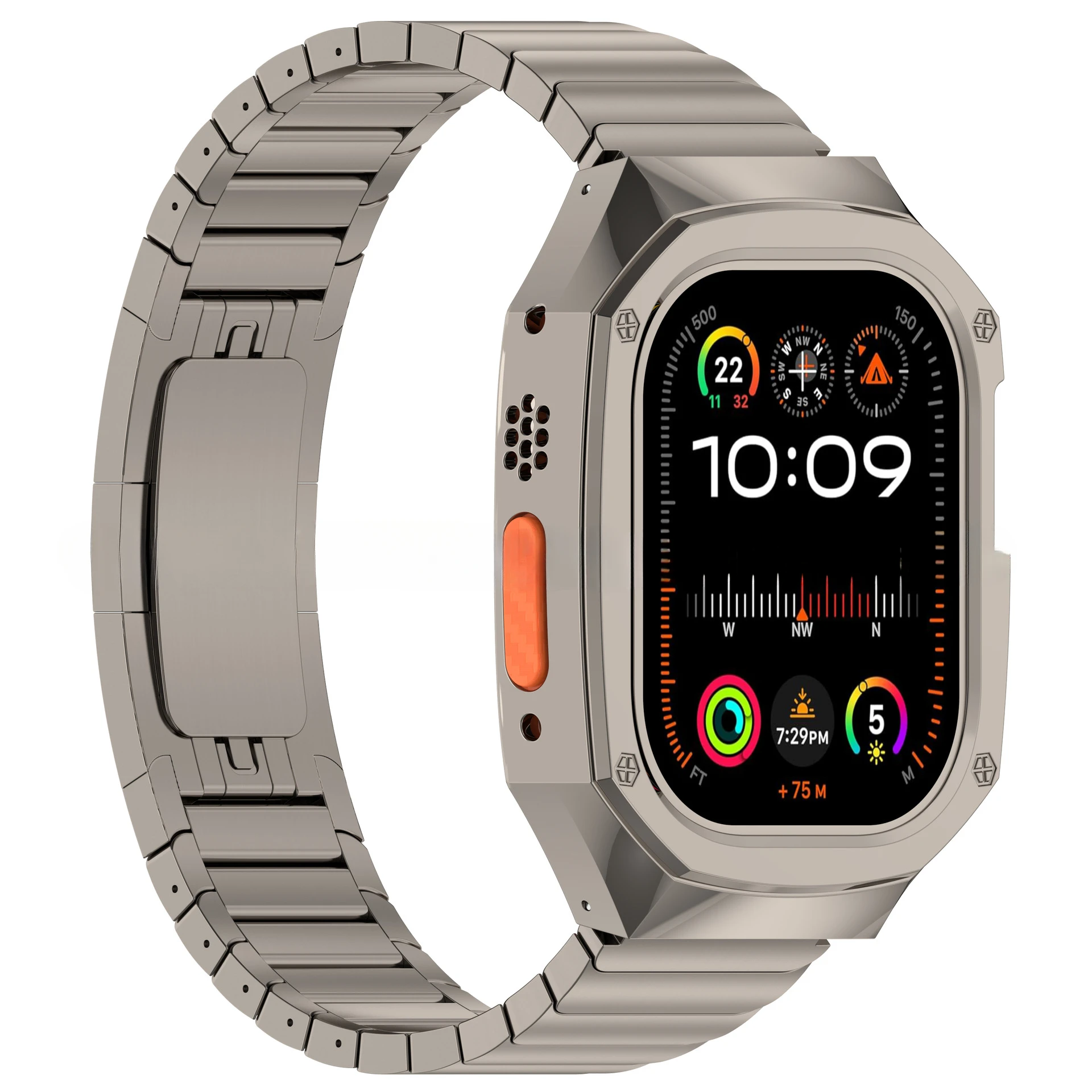 Luxury-Stainless-Steel-Case-Mod-Kit-for-Apple-Watch-Ultra-2-Ultra-49MM ...