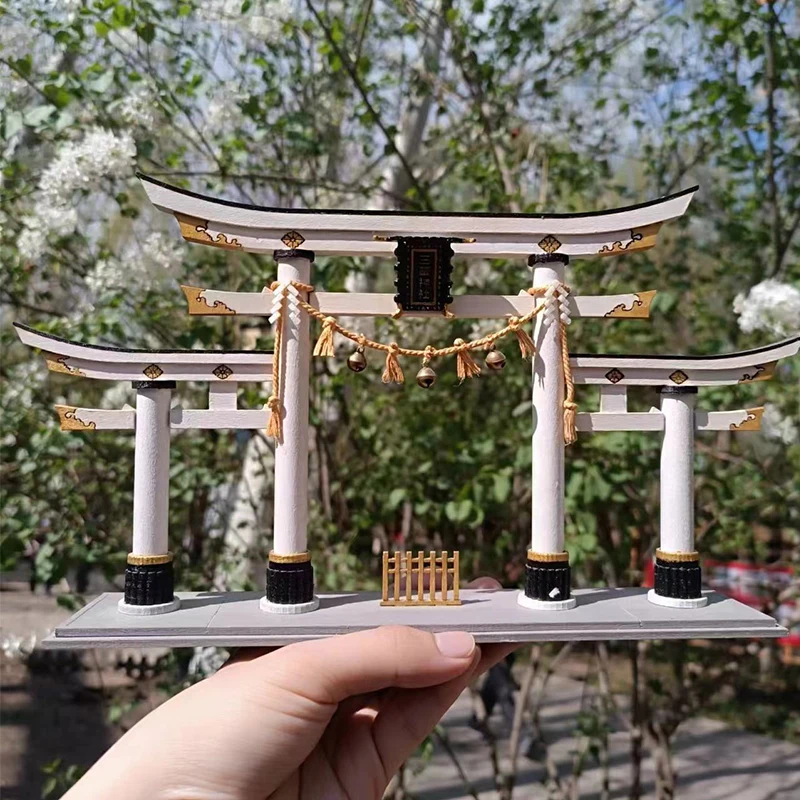 DIY-Wooden-Miniature-Model-Kit-Mitsumine-Shrine-Japanese-Construction ...
