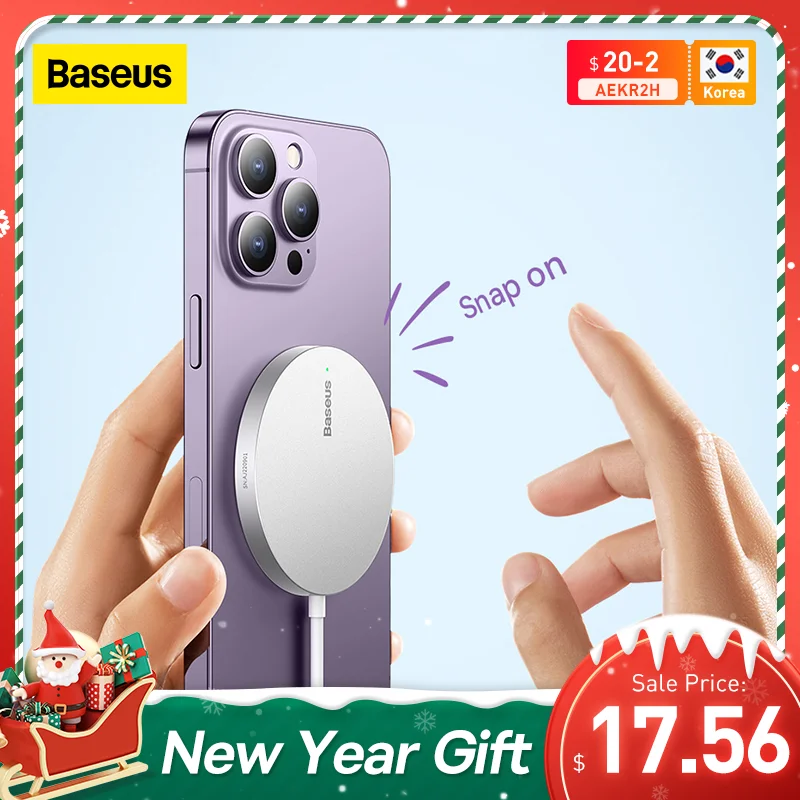 Baseus 15w Magnetic Wireless Chargers For Iphone 14 Series Fast Chager ...