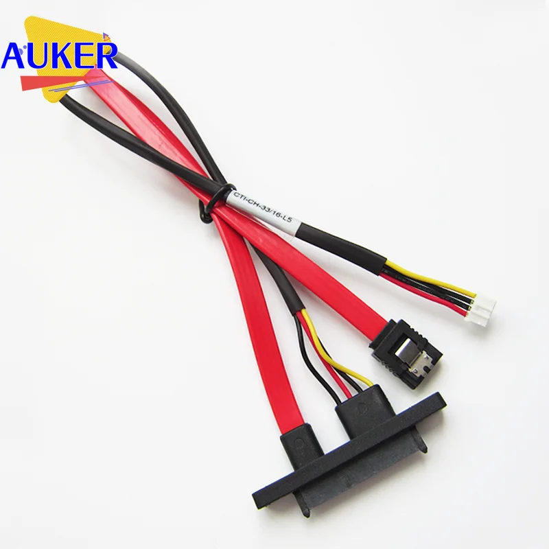 High Quality 180 Degree SATA 7pin Cable 4pin Connector 22pin Sata 7 ...