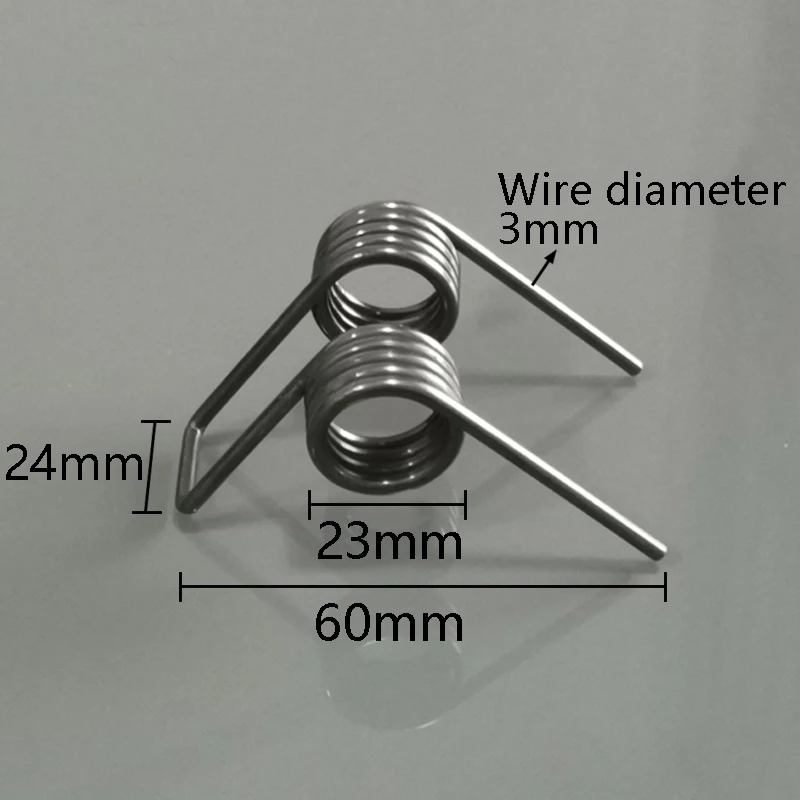 3mm spring steel heavy duty double torsion spring 23mm out diameter ...