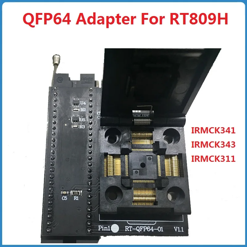 Qfp64 Adapter For Rt809h Universal Programmer Burning Seat Inverter Air ...