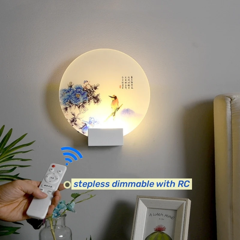 Nordic Mural LED Wall Lamp with Remote Control - CityMshop.com
