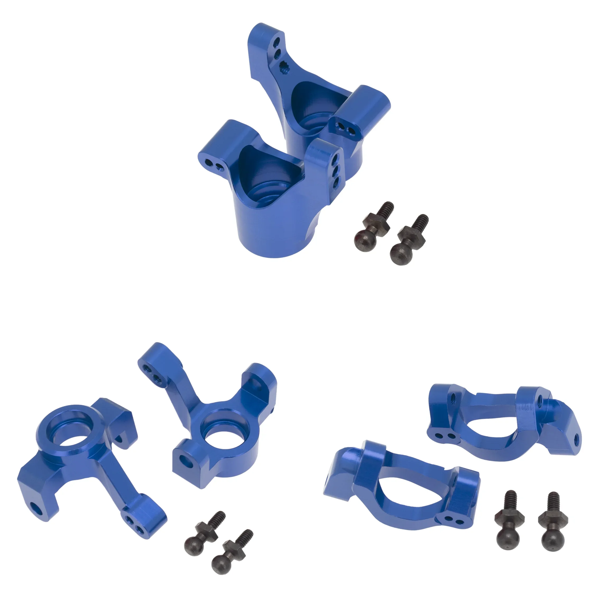 LaTrax-6pcs-Metal-Front-Steering-Block-Caster-Block-Rear-Stub-Axle ...