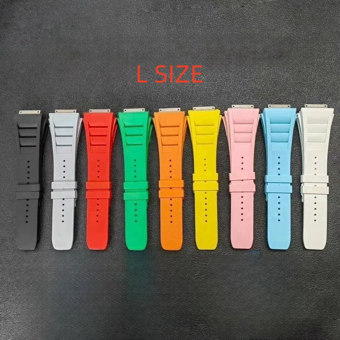 AAA-Fluoro-Rubber-L-size-watchband-for-RM-strapRM055-RM030-for-BBR ...