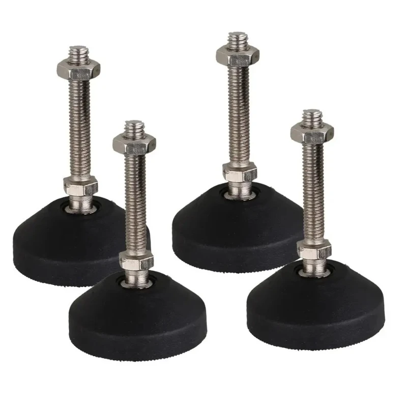 4Pcs D40/50/60/80 Galvanized Reinforced Nylon Fixed Adjusting Foot ...