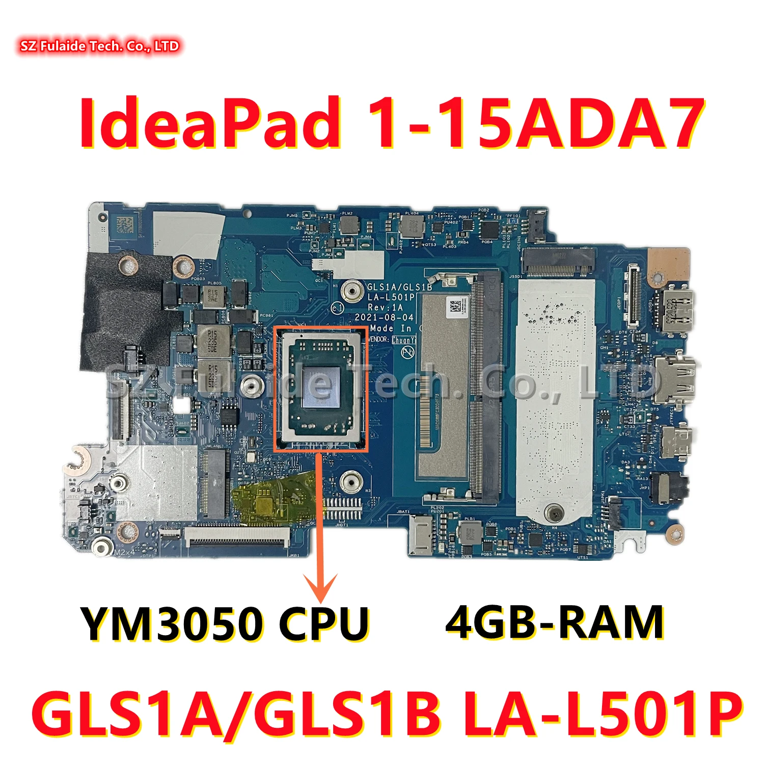 GLS1A-GLS1B-LA-L501P-For-Lenovo-IdeaPad-1-15ADA7-Laptop-Motherboard ...