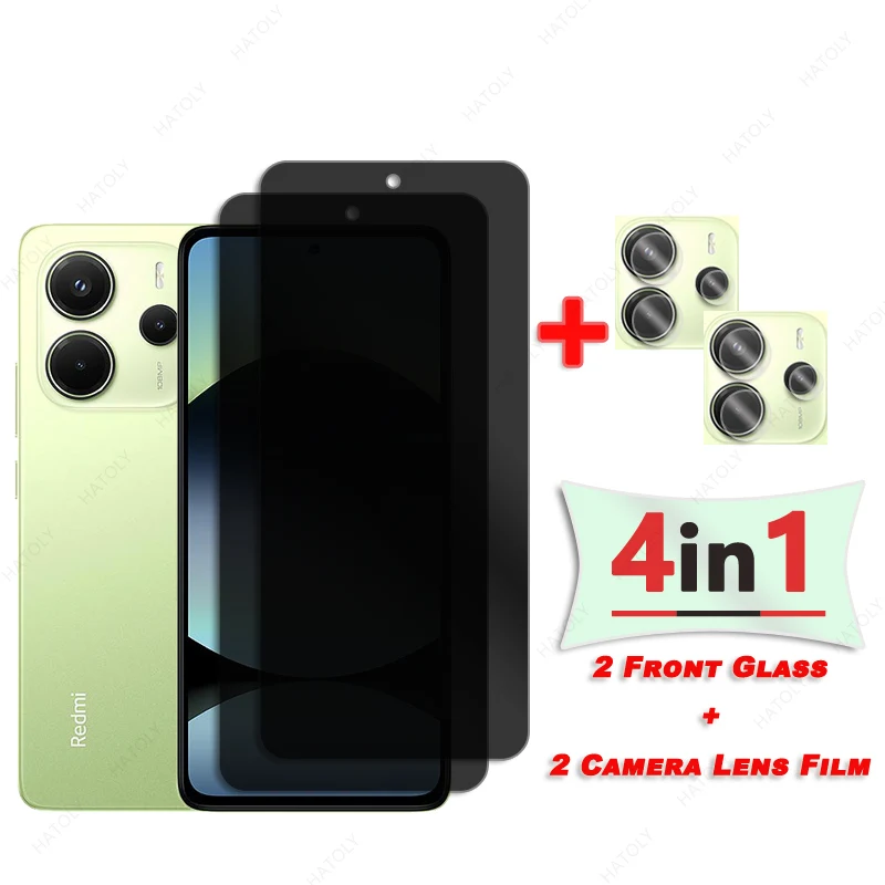 Privacy Screen Protector For Xiaomi Redmi Note 14 4G Glass For Redmi ...