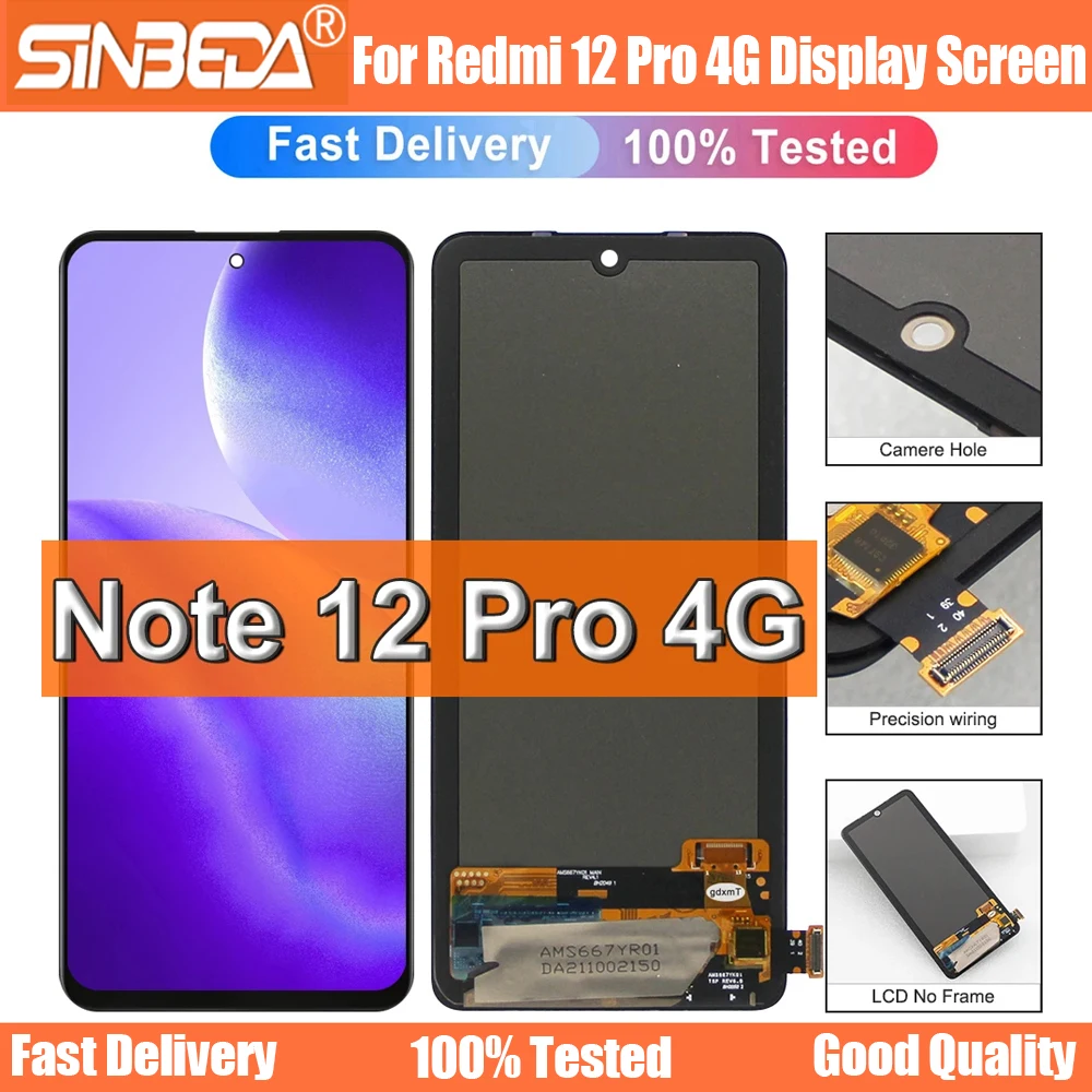 6-67-AMOLED-for-Xiaomi-Redmi-Note-12-Pro-4G-LCD-Display-Touch-3D-Screen ...