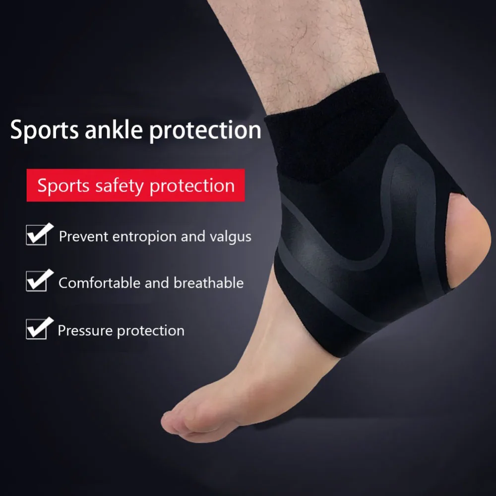 Sports-Ankle-Brace-Compression-Sleeves-Adjustable-Ankle-Support-Elastic ...