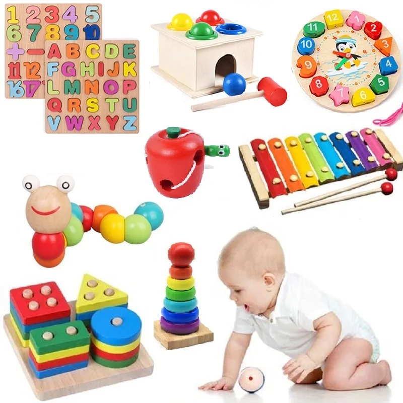 Montessori-Baby-Toys-Kids-Wooden-Puzzles-Development-Baby-Games-Toys ...