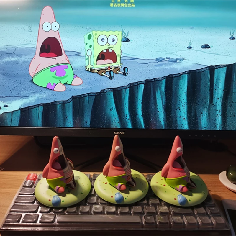 Surprised Patrick With Squidward