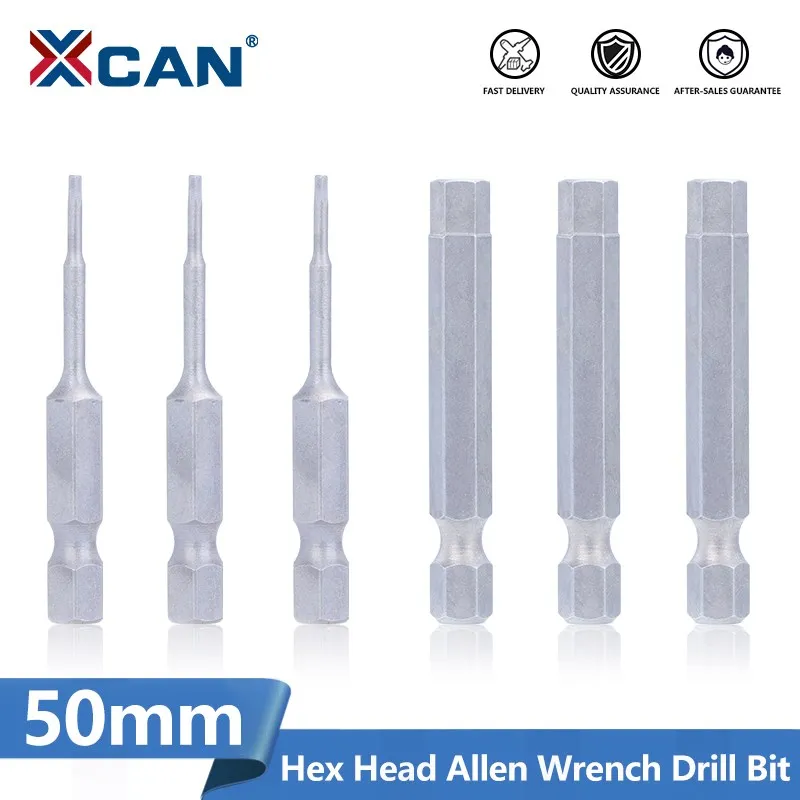 XCAN-Hex-Head-Allen-Wrench-Drill-Bits-Set-50mm-Metric-Allen-Screwdriver ...