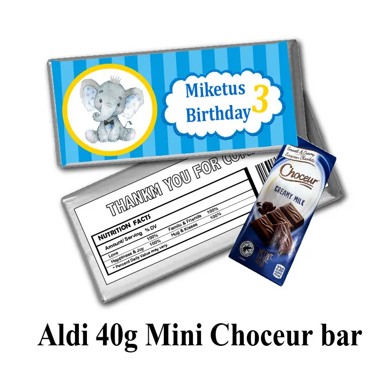 Birthday Labels For Candy Bar
