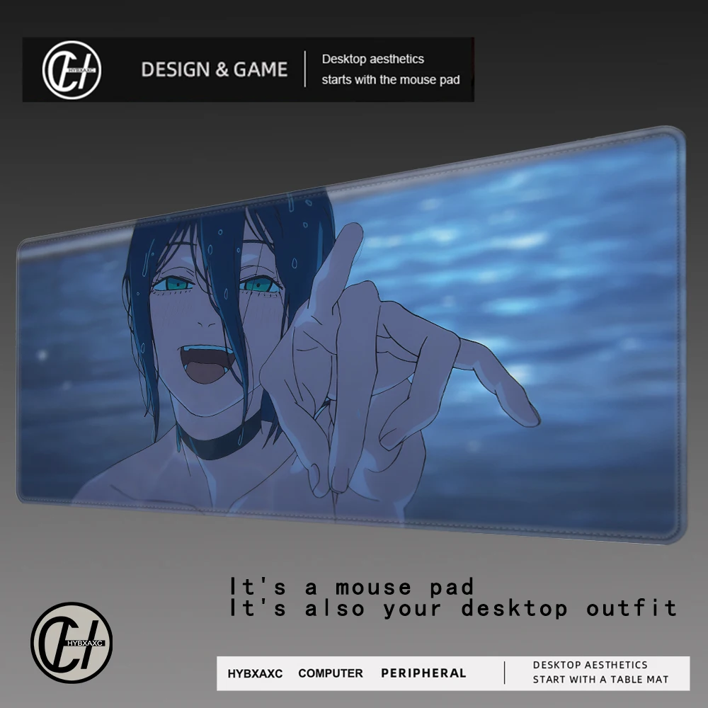 desk pad anime large chainsaw man reze gaming mouse pad 1200x600 pc mat ...