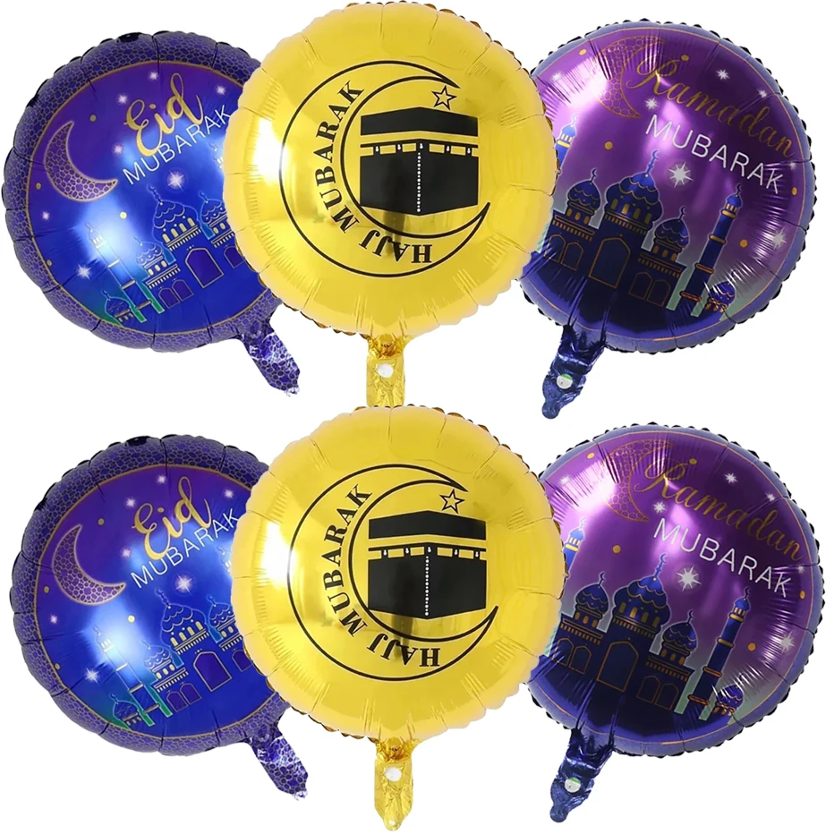 10Pcs-18Inch-Ramadan-Kareem-Eid-Mubarak-Balloons-Eid-Al-Fitr-Globos ...