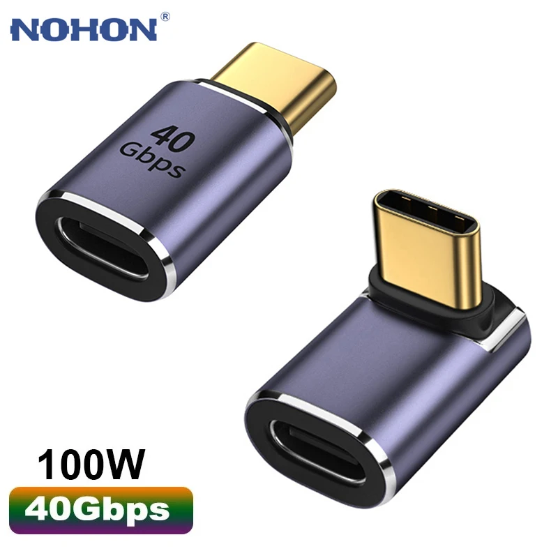 90-Degree-Right-Angle-USB-C-Male-to-USB-C-Female-Adapter-Up-and-Down ...