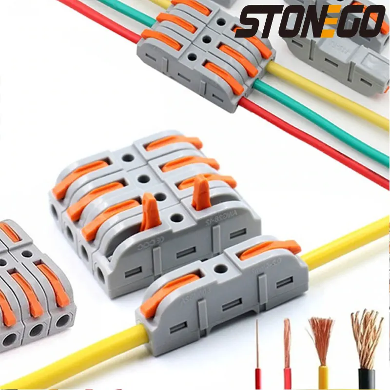 STONEGO-Primavera-Lever-porca-blocos-terminais-conectores-el-tricos-fio ...