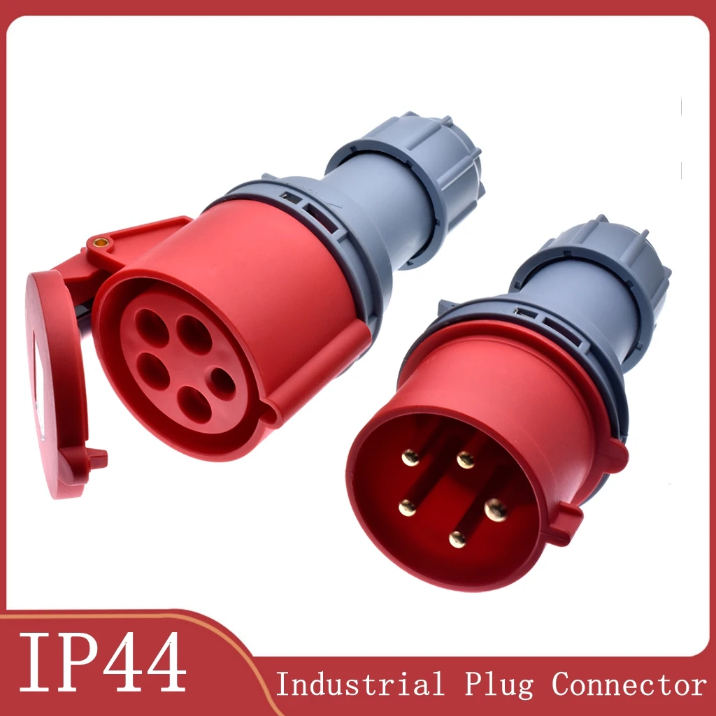 32A-IP44-3P-N-E-5-Pin-Industrial-Socket-Plug-AC-220-380V-Waterproof ...
