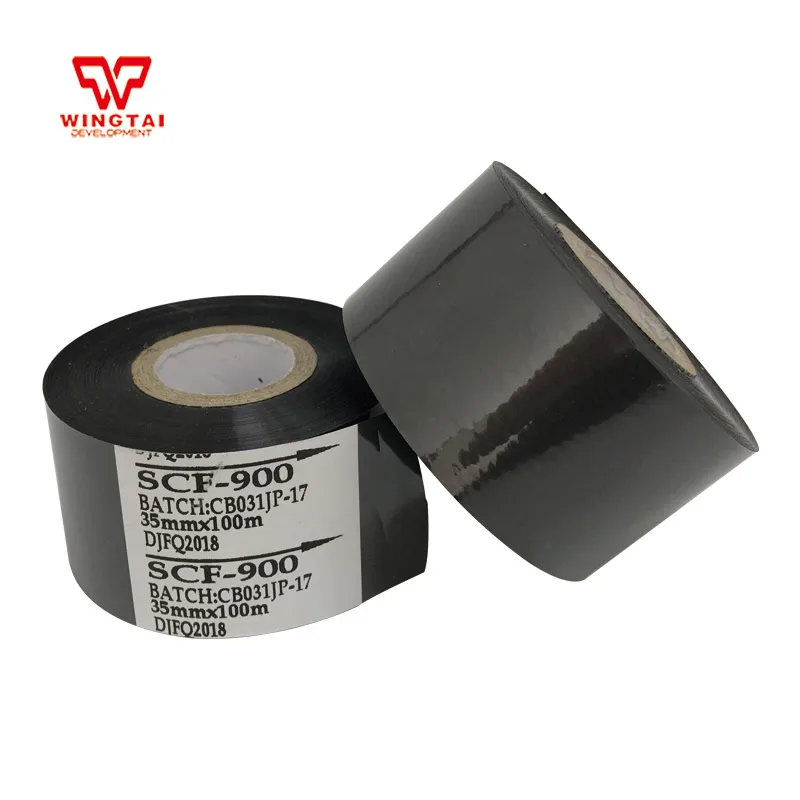 50-Pieces-SCF-900-35mmx100m-Black-Thermal-Transfer-Ribbon-For-Hot ...