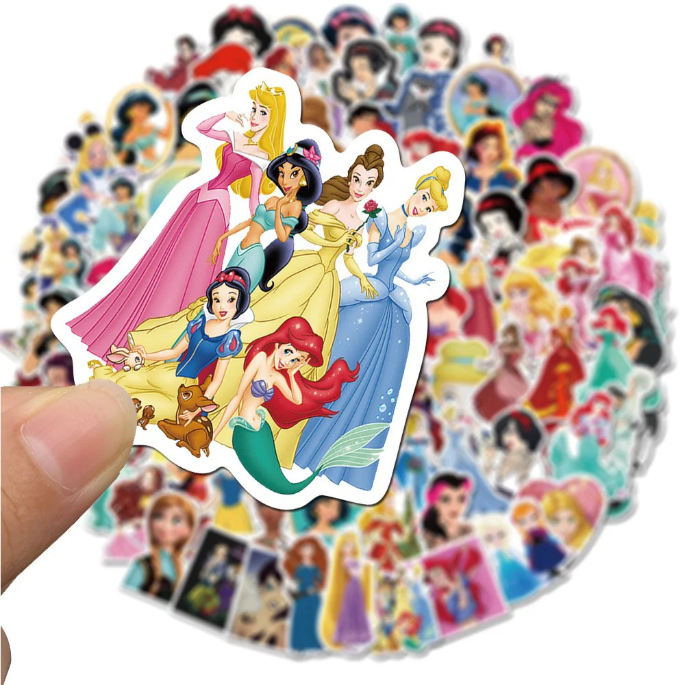 10-30-50-100PCS-Disney-Mix-Cartoon-Princess-Sticker-DIY-Diary-Laptop ...
