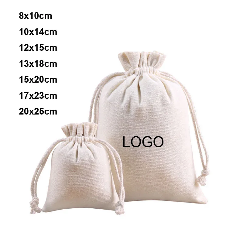 20pcs-Lot-Drawstring-Canvas-Bags-Christmas-Gift-Packaging-Pouch-Storage ...