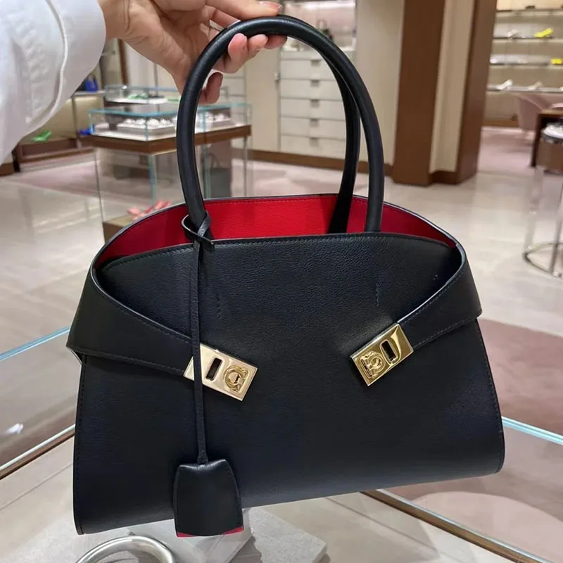 2024 New Ladies Genuine Leather Handbag HUG Bag Faionable Single oulder ...