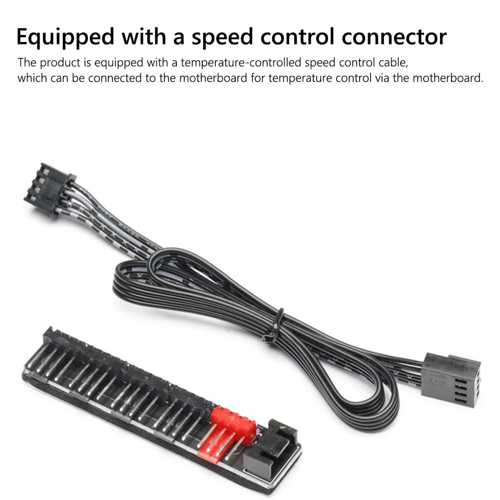 4 Pin 5 Port PC Fan Hub Splitter Speed Controller Adapter for 3/4Pin PWM Cooler Cooling Fan ...