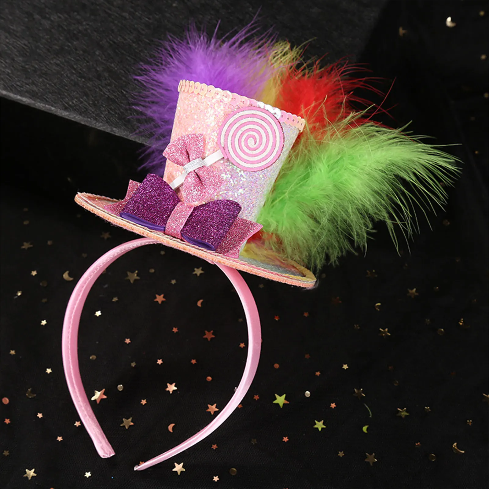 Candy-Color-Hair-Hoop-Headdress-Steampunk-Mini-Top-Hat-Fascinator ...
