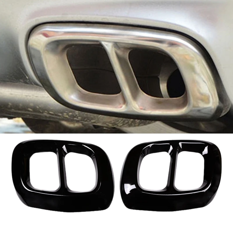 Car-Stainless-Steel-Tail-Throat-Exhaust-Pipe-Muffler-Tip-Cover-Trims ...