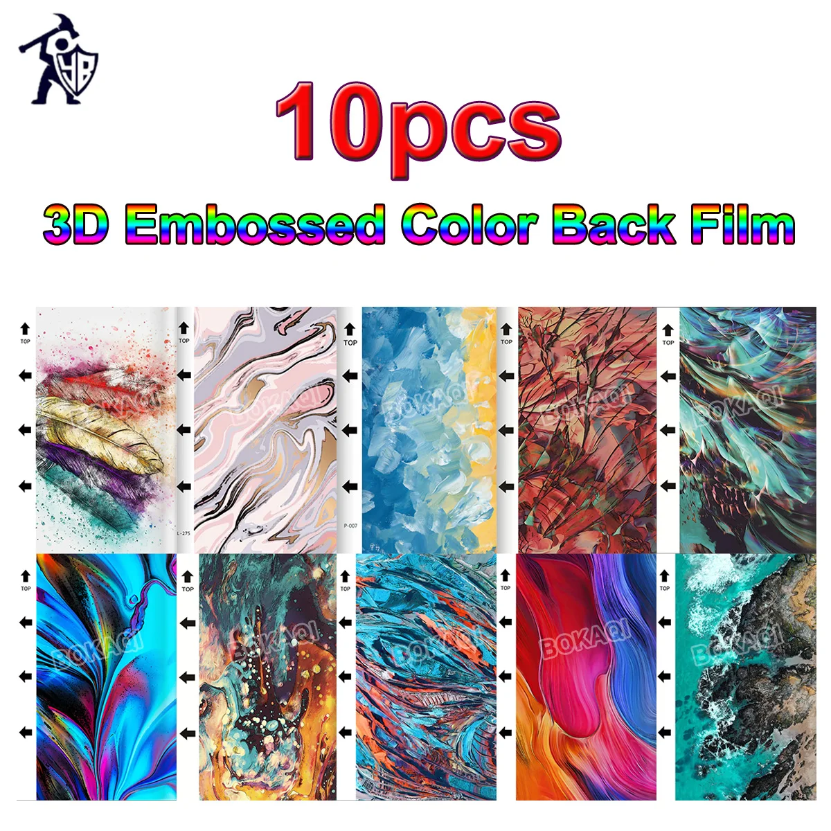 10pcs-3D-Embossed-Color-Back-Cover-Hydrogel-Film-For-Smart-Phone-Screen ...