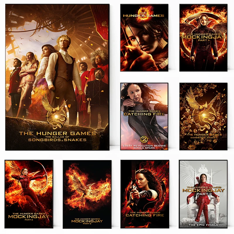 The-Hunger-Games-Poster-Classic-movie-poster-Canvas-Printing-wall-art ...