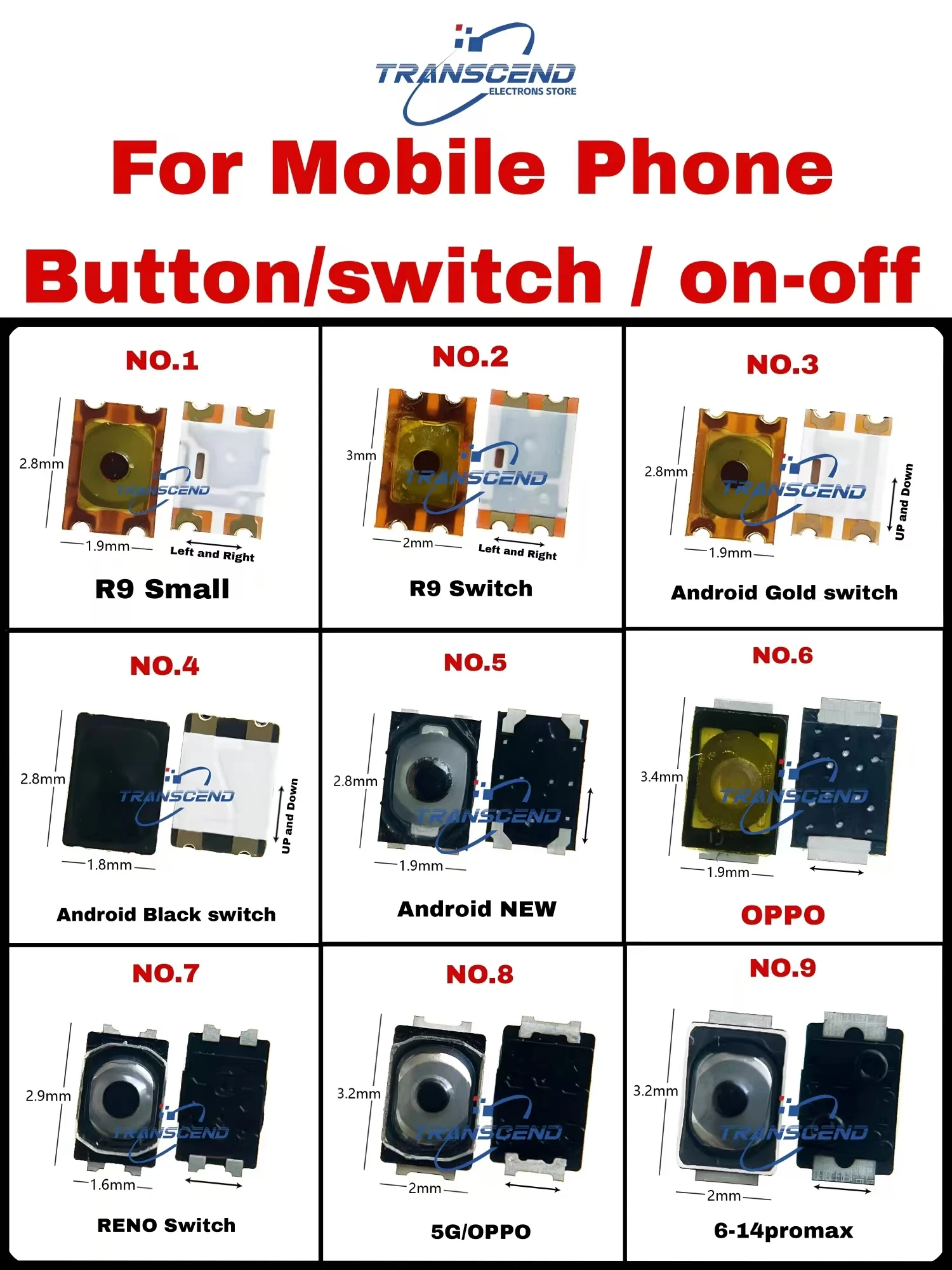 20-50PCS-Volume-Power-On-Button-Control-Push-Button-Switch-For-Samsung ...