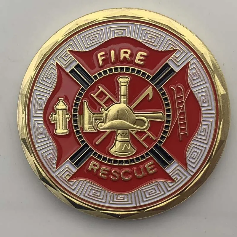 American-Firefighter-Challenge-Coin-Thin-Red-Line-Painted-the-U-S-Flag ...
