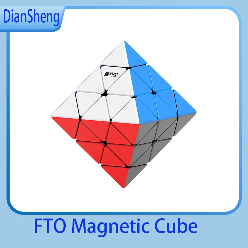 【JudyCube】Diansheng Fto Rotating octahedron Magnetic Magic Speed Cube ...