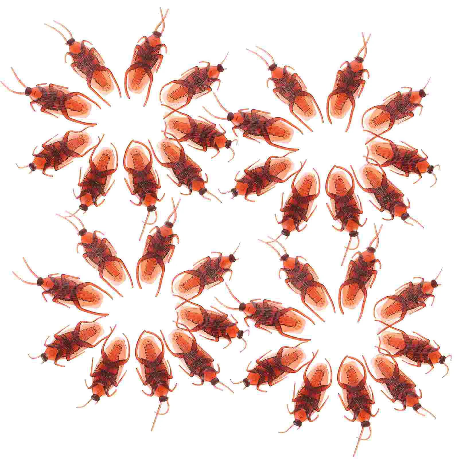 100pcs Fake Roach Prank Novelty Plastic Cockroach Bugs Look Real for ...