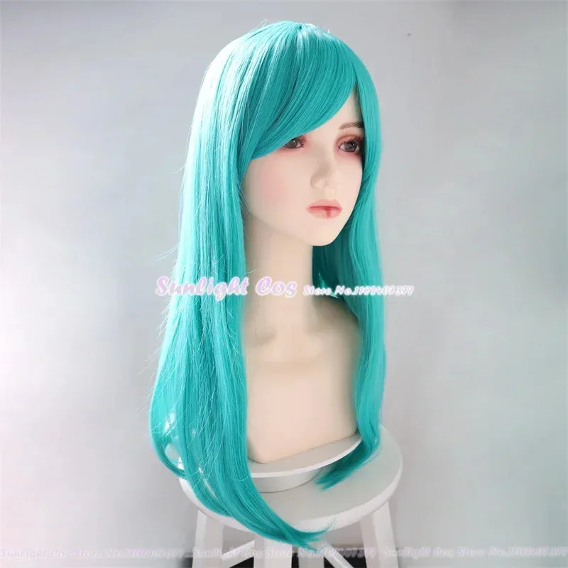 In Stock Anime Bulma Buruma Cosplay 65cm Long Green Women Hair Heat ...