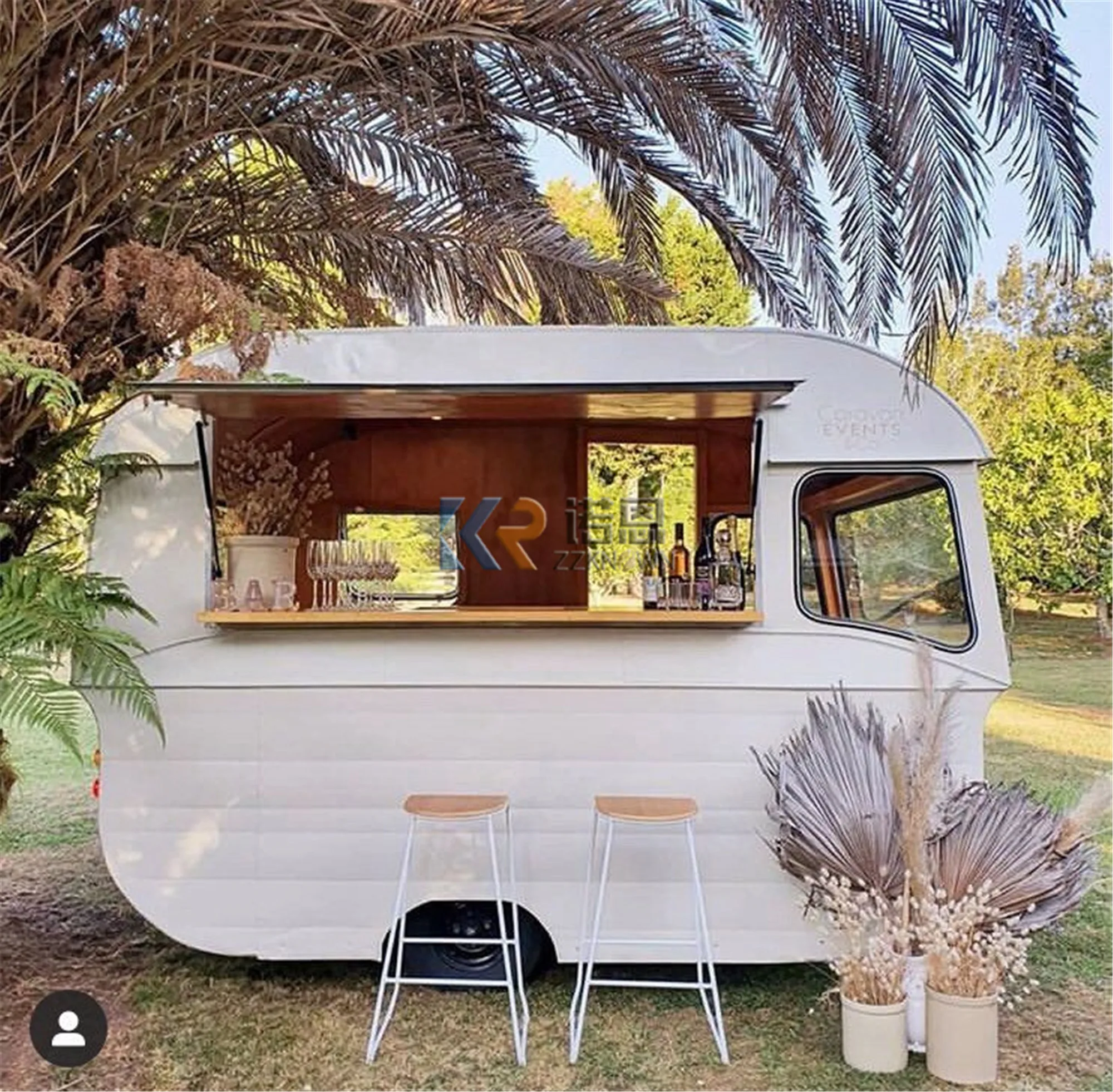 Mobile Bar Trailers Fully Equipped Crepe Pancake Gelato Cart Ice Cream ...