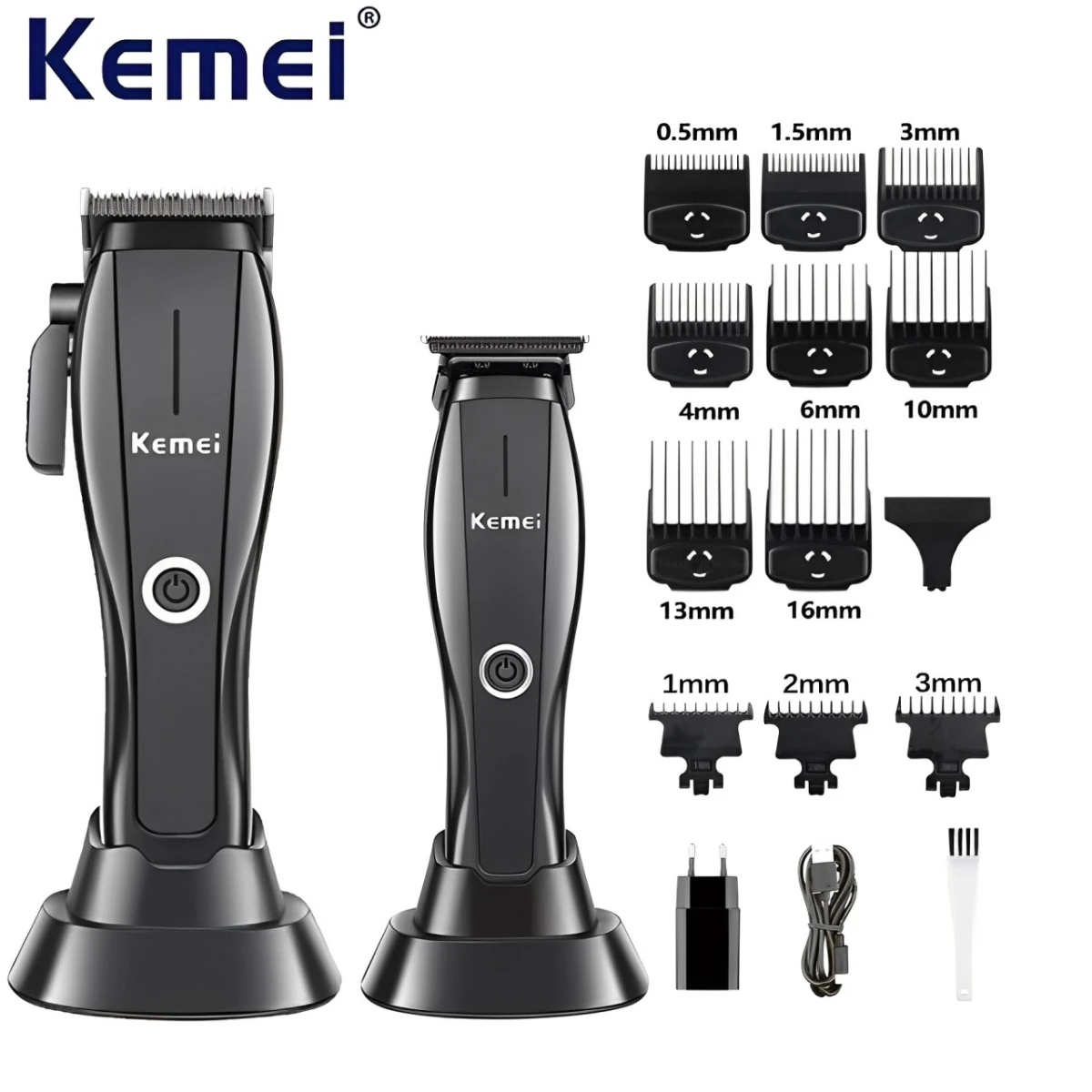 Kemei-Trimmer-Professional-Hair-Clipper-Brushless-Motor-Haircut-Machine ...
