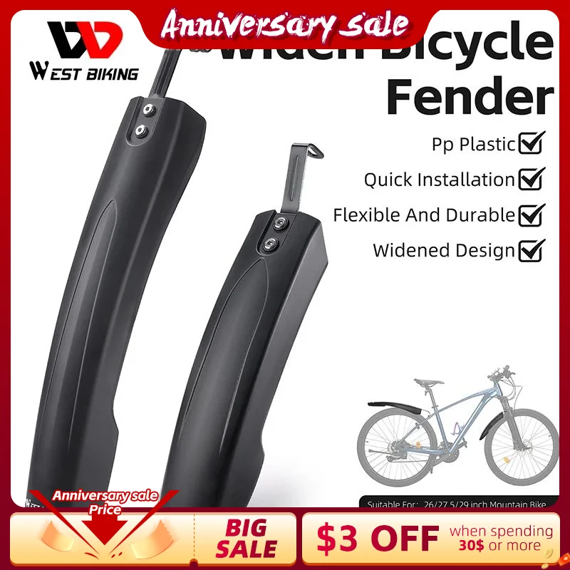 WEST-BIKING-guardabarros-para-bicicleta-de-monta-a-Protector-para-rueda ...