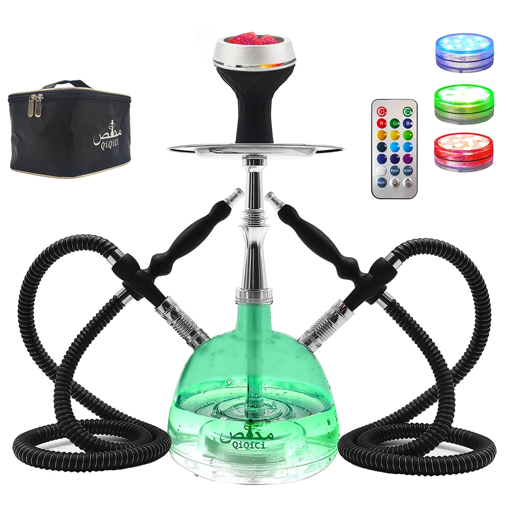 Hookah-Set-2-Hose-Hookahs-Modern-Acrylic-Bubble-Hookah-Shisha-Hooka ...