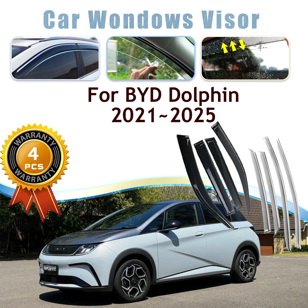 4PCS-Car-Window-Visors-For-BYD-Dolphin-2021-2022-2023-2024-2025 ...