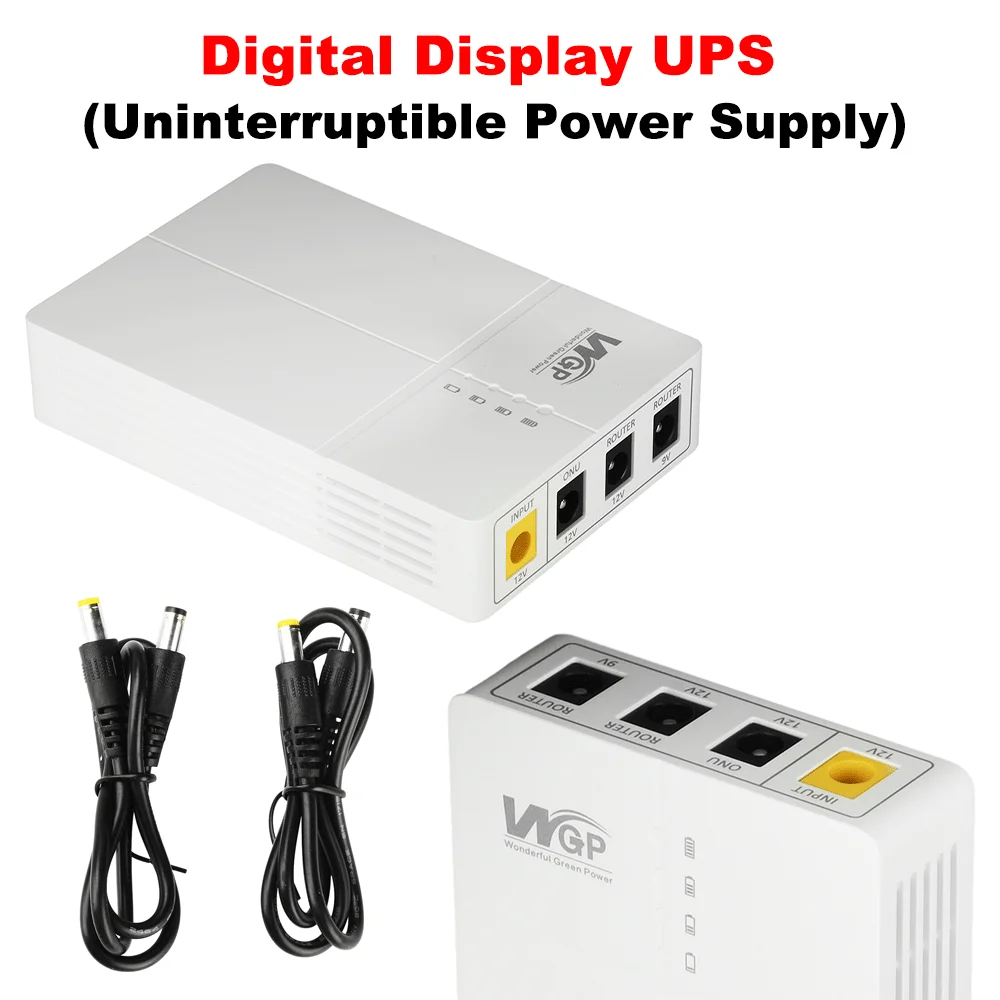 DC 9V 12V Router UPS Uninterruptible Power Supply 7800mAh Large ...