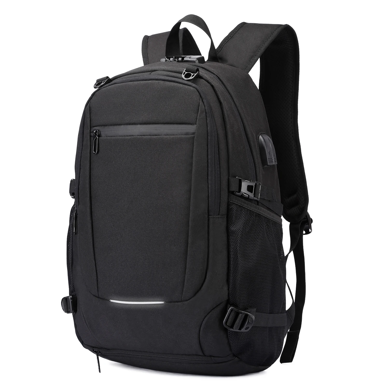 Neutral Waterproof Backpack With Anti-theft Password Lock, Reflective ...