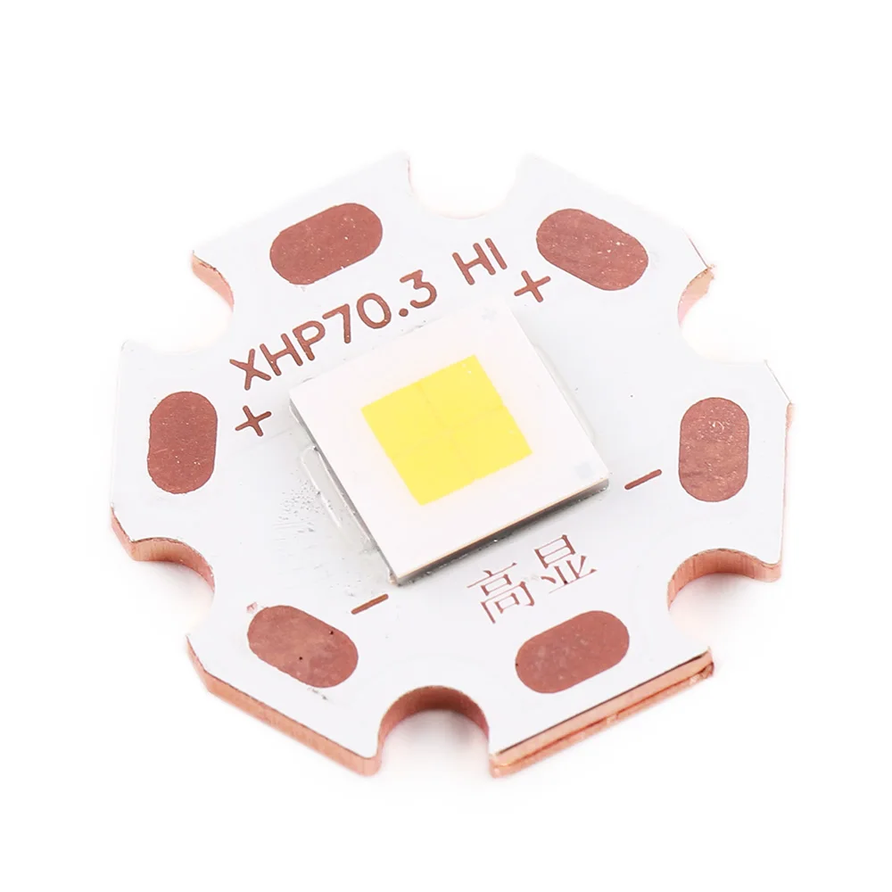 XHP70.3 HI high CRI R9050 45W 3000 Lumens SMD 7070 LED Emitter with Convoy DTP Copper MCPCB ...
