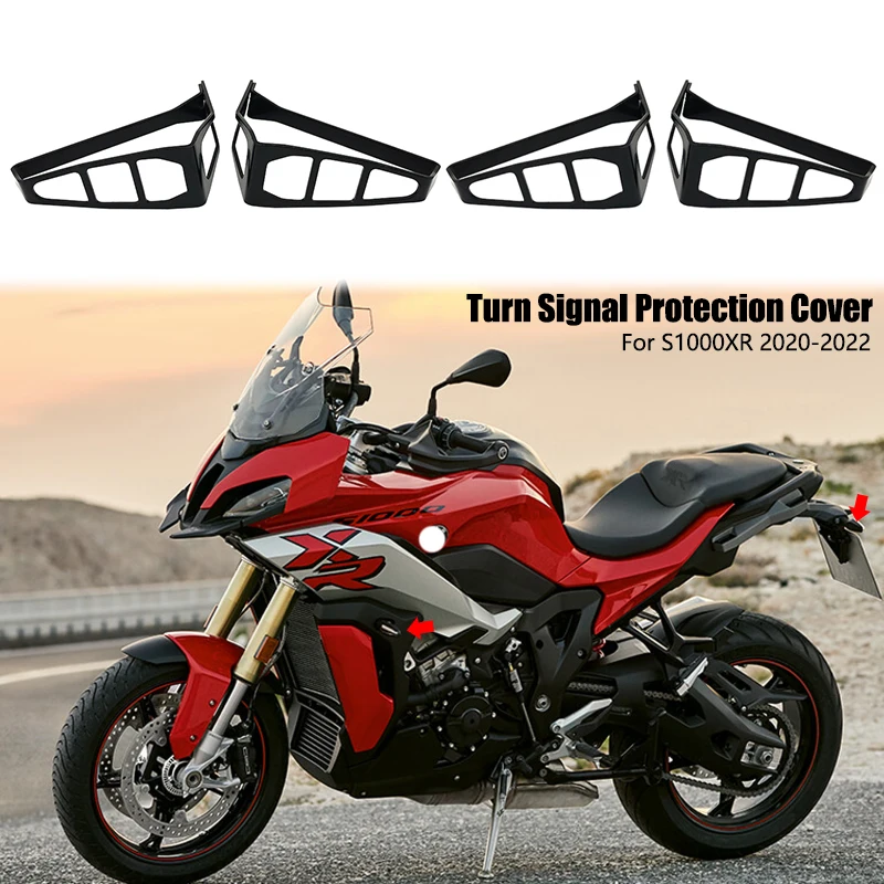 Front-Rear-Turn-Signal-LED-Light-Protection-Cover-Fit-For-BMW-S1000-XR ...