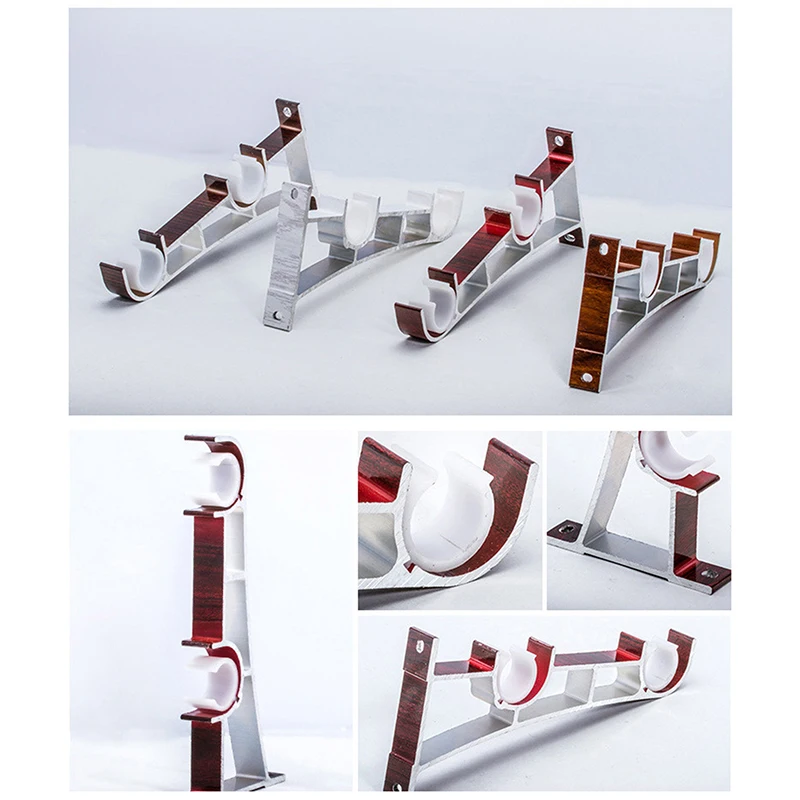 Roman Rod Curtain Accessories Bracket Aluminum Alloy Double Bracket ...