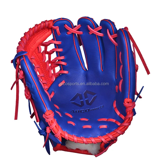 Blue Softball Batting Gloves